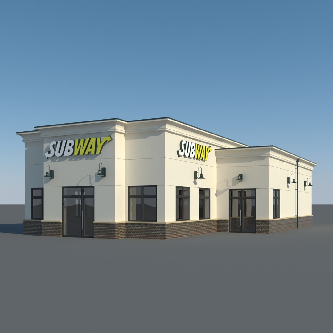 3d Subway Restaurant Model