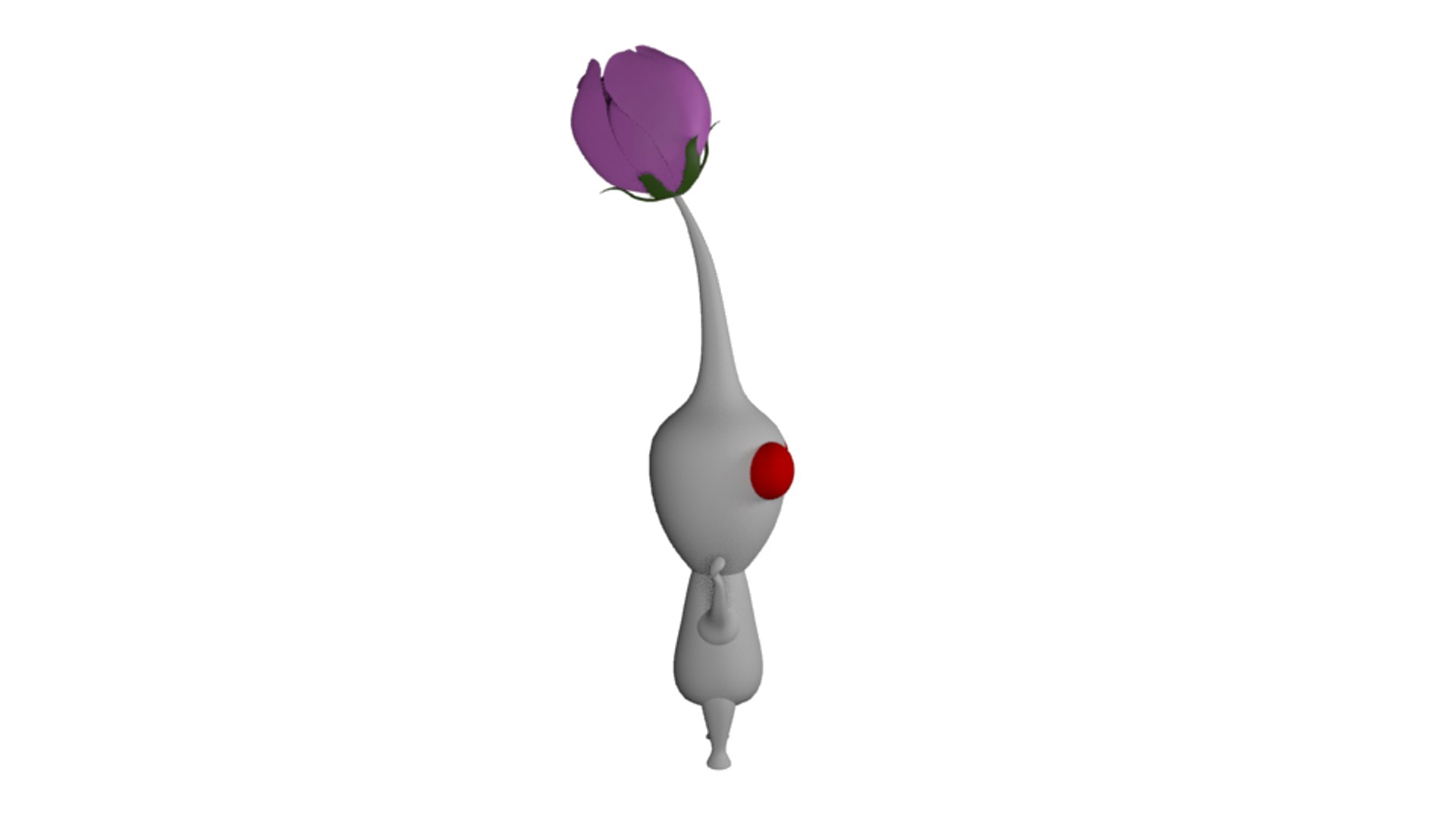 White Pikmin 3D Model - TurboSquid 1650112
