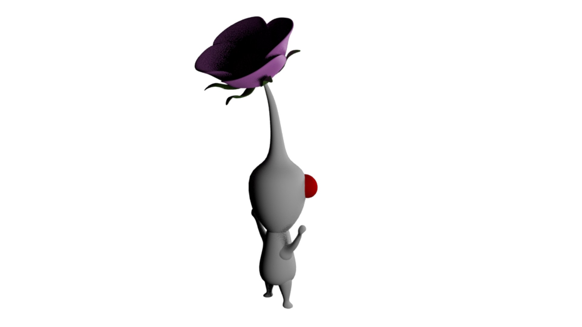 White pikmin 3D model - TurboSquid 1650112