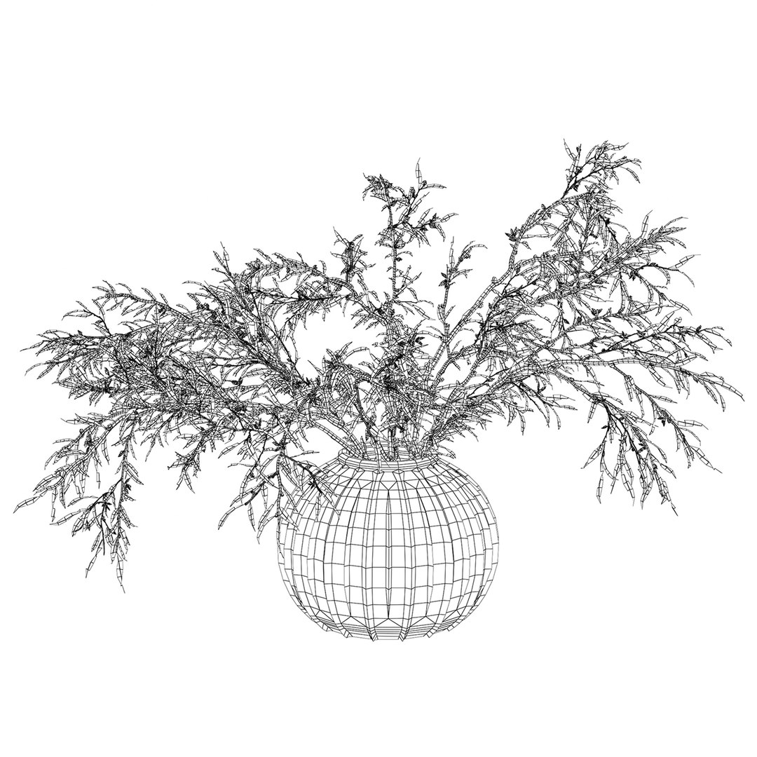 3D Model Branches In A Vase 019 - TurboSquid 1988471
