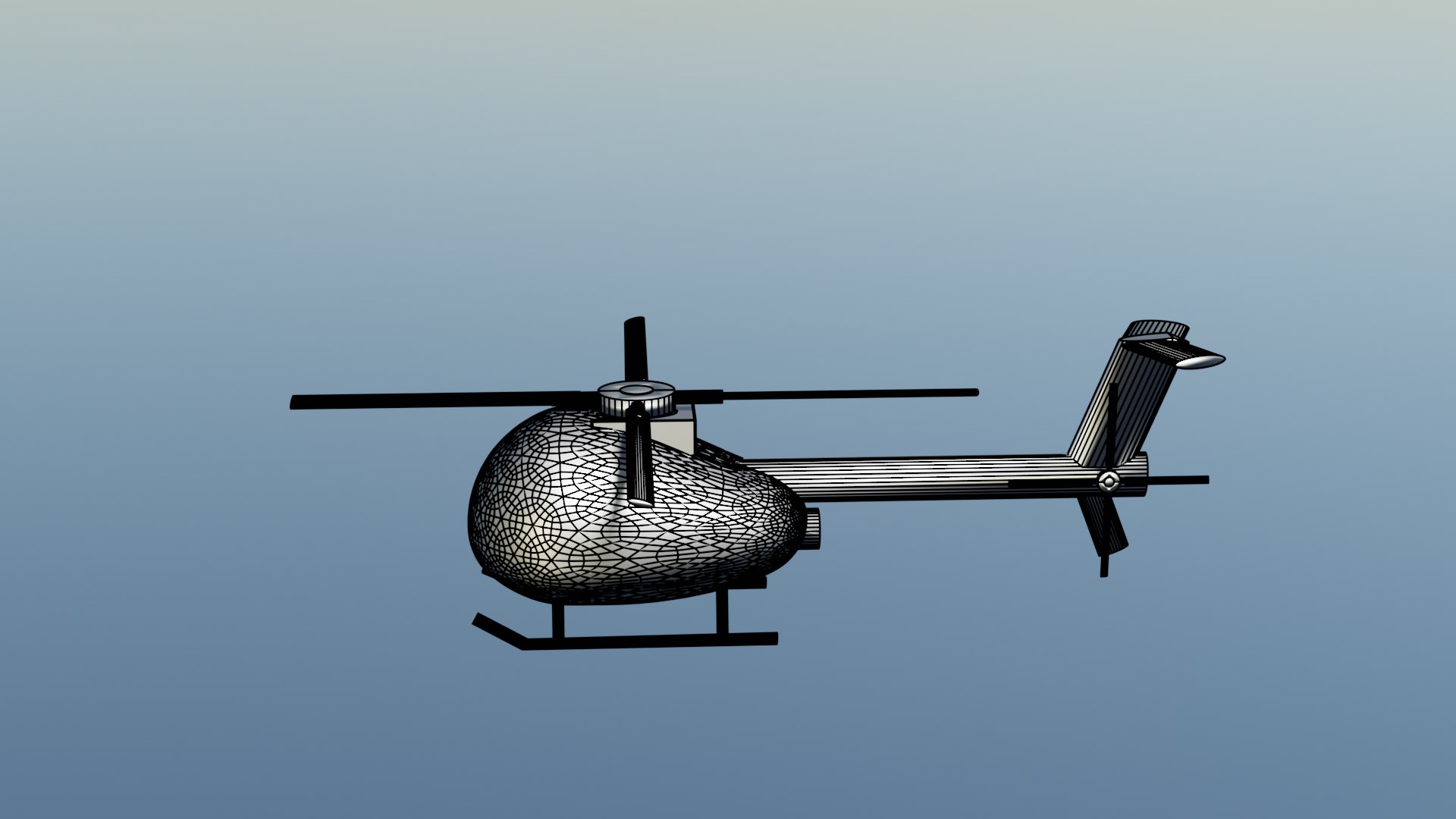 3D Fictional Helicopter - TurboSquid 2032516