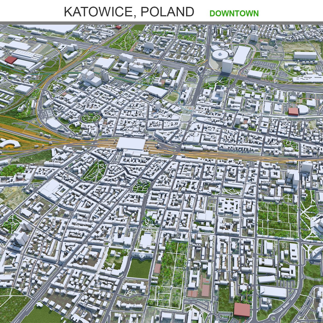 Katowice City Poland 3D Model - TurboSquid 1989254