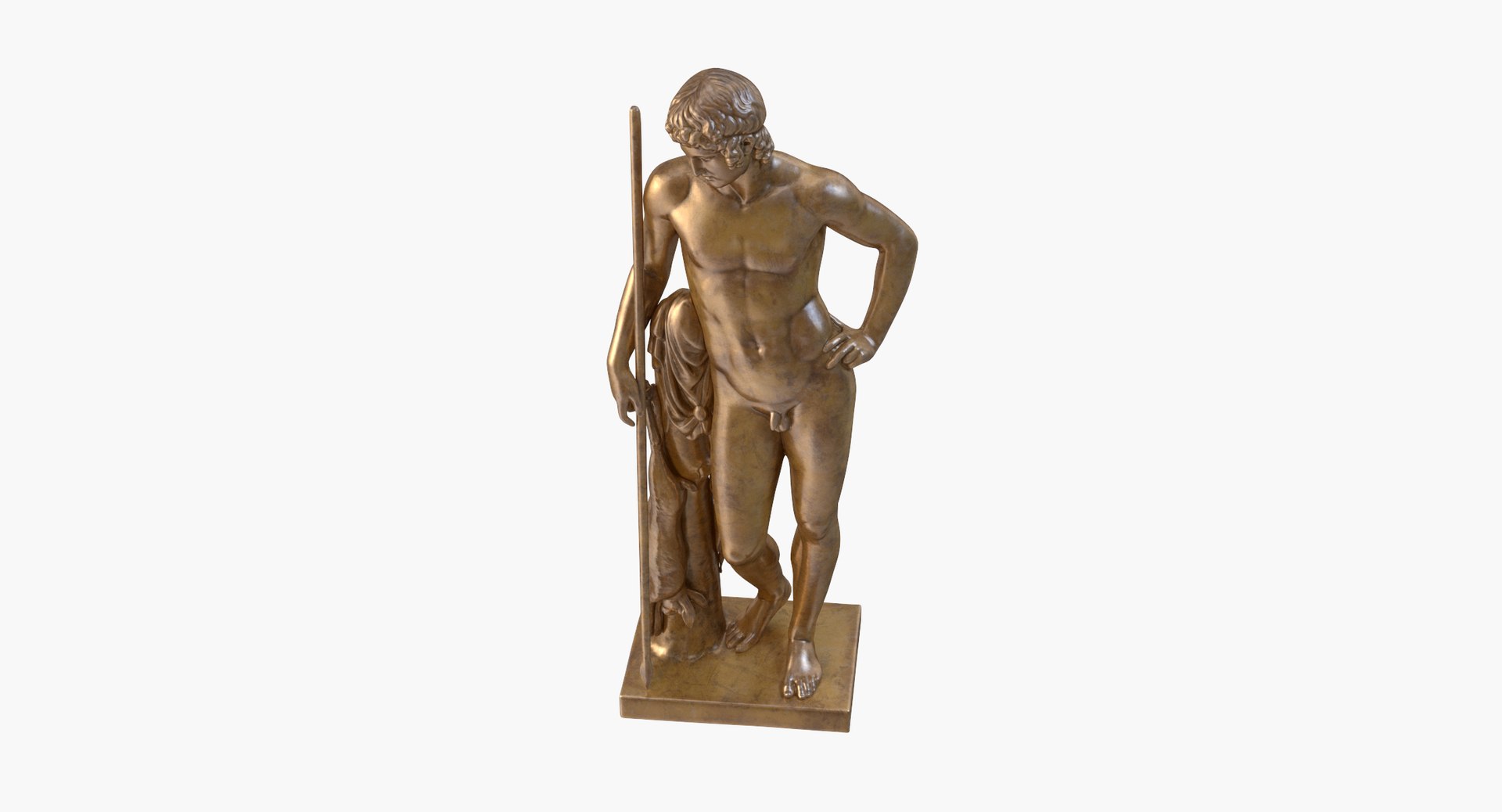 Adonis with Rabbit Bronze 3D - TurboSquid 1848678