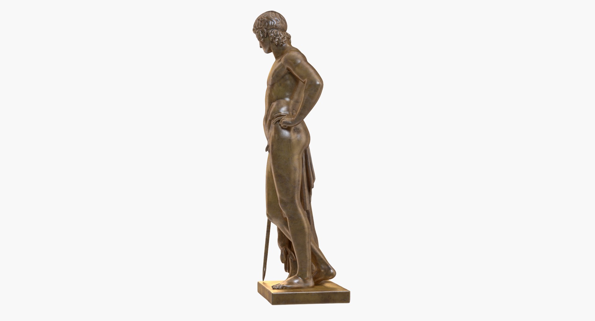 Adonis with Rabbit Bronze 3D - TurboSquid 1848678