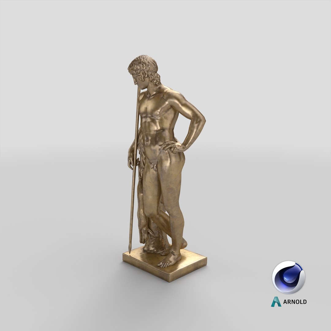 Adonis With Rabbit Bronze 3D - TurboSquid 1848678