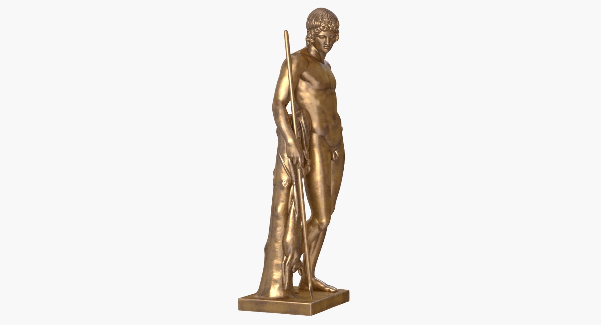 Adonis with Rabbit Bronze 3D - TurboSquid 1848678