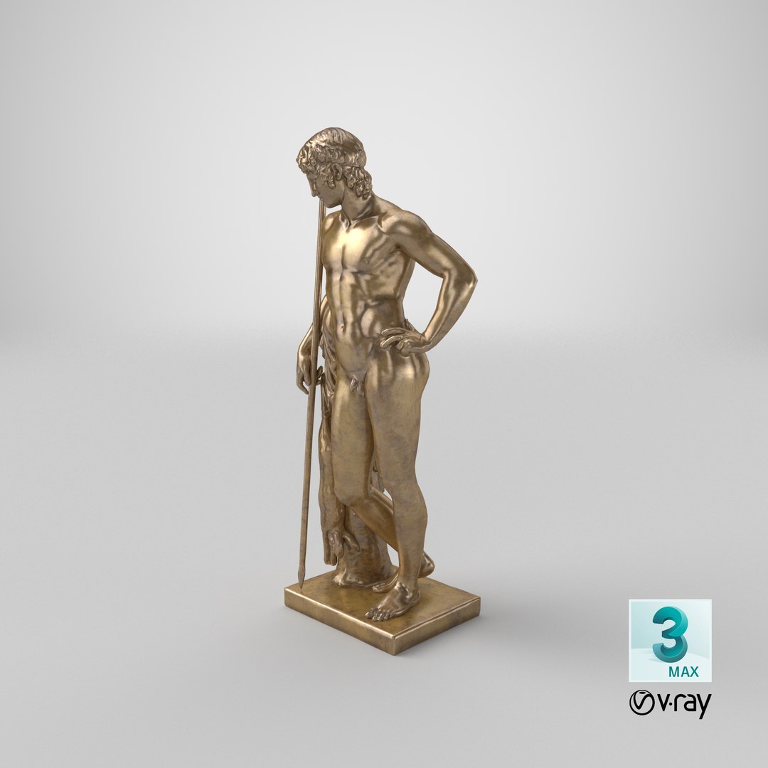 Adonis With Rabbit Bronze 3D - TurboSquid 1848678