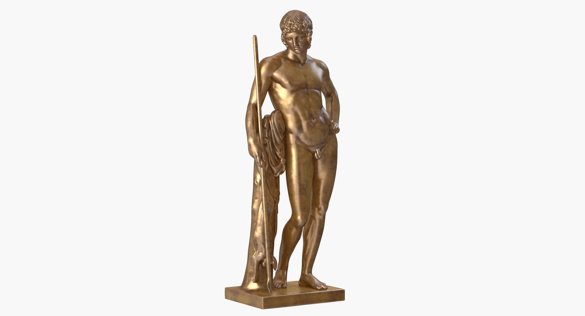 Adonis with Rabbit Bronze 3D - TurboSquid 1848678