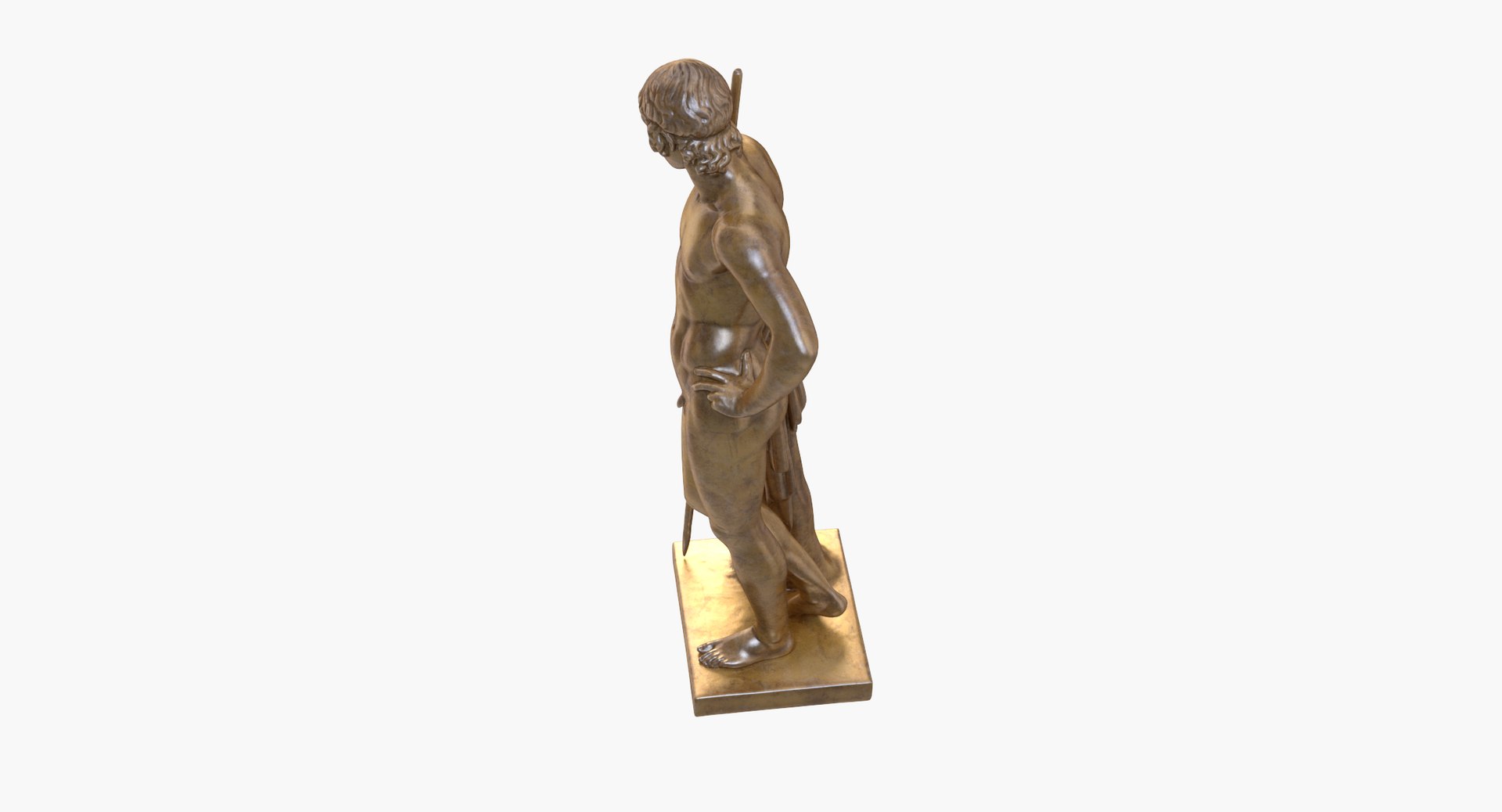 Adonis with Rabbit Bronze 3D - TurboSquid 1848678