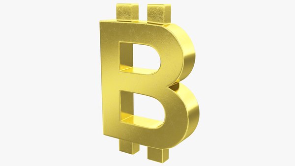 Bitcoin symbol 3D - TurboSquid 1640124