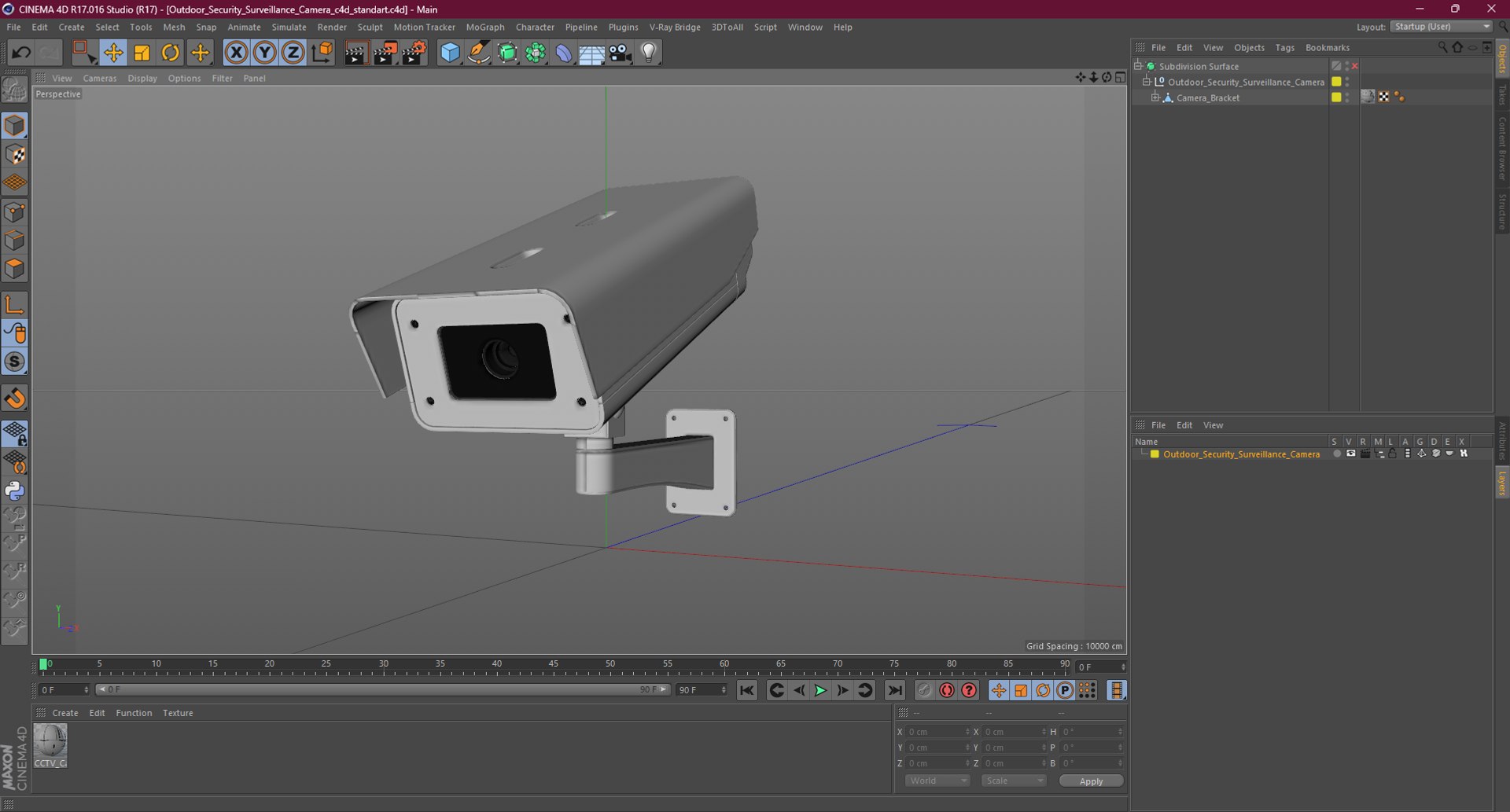 3D Outdoor Security Surveillance Camera Model - TurboSquid 2261417