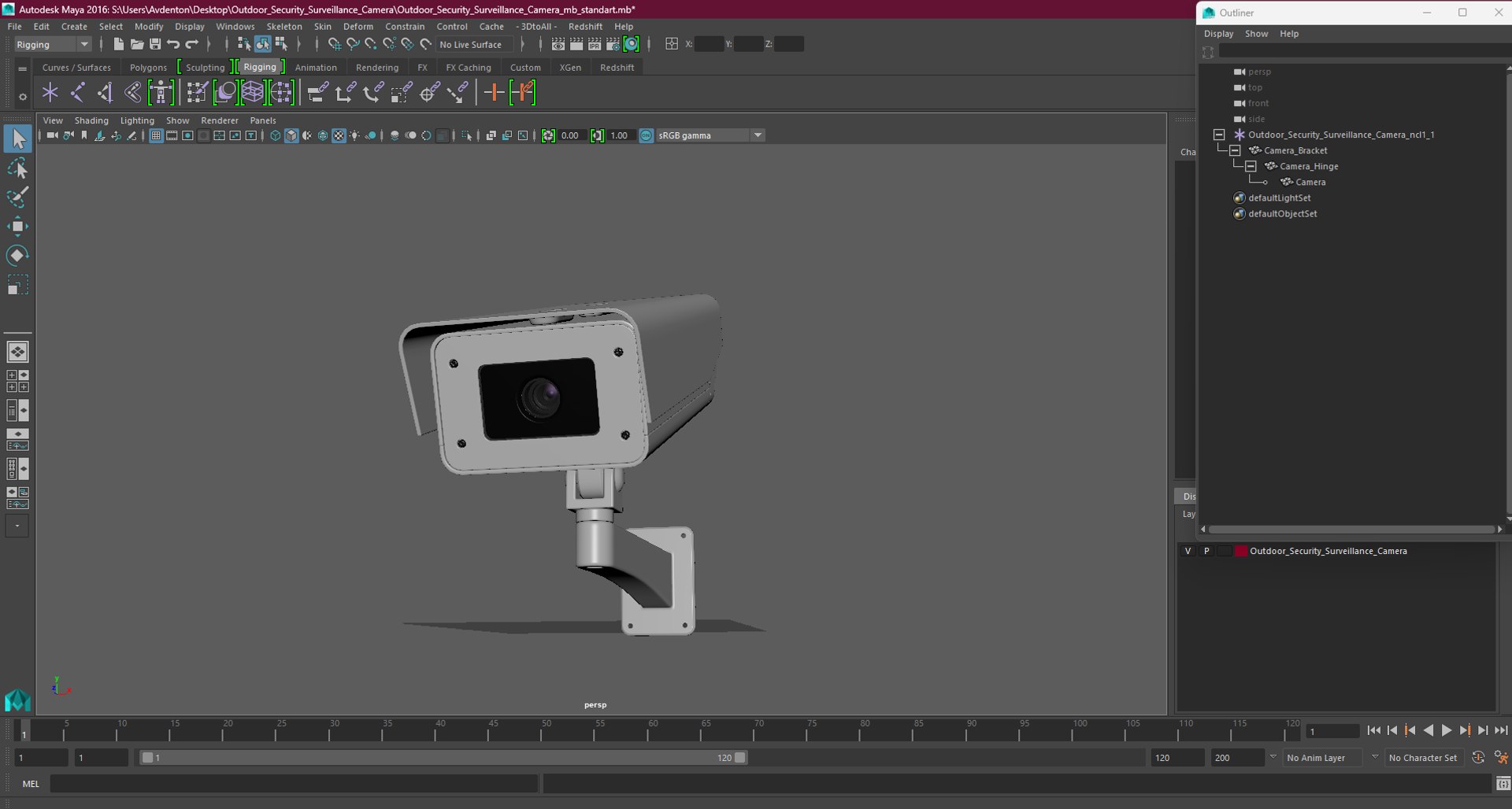 3D Outdoor Security Surveillance Camera Model - TurboSquid 2261417