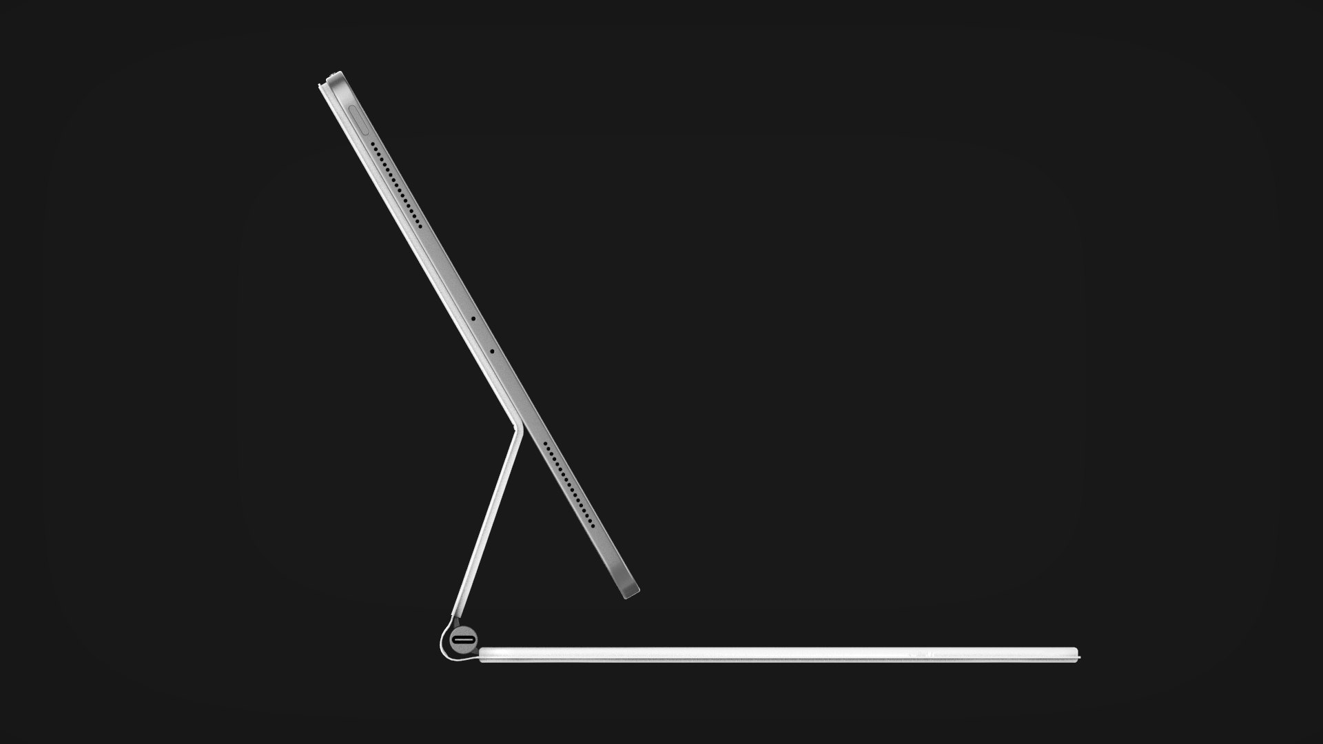 Apple iPhone 14 Pro MacBook Pro 14 iPad Pro with Keyboard 3D model ...