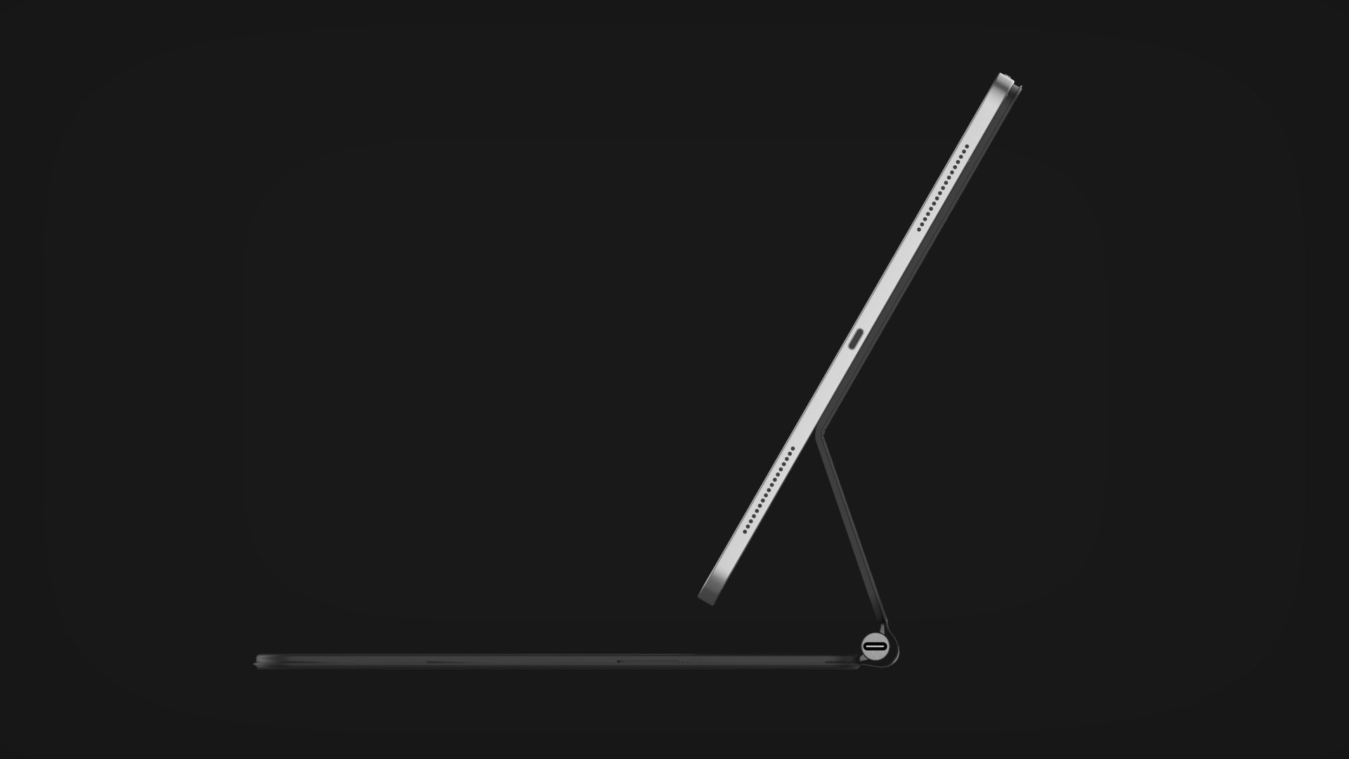 Apple iPhone 14 Pro MacBook Pro 14 iPad Pro with Keyboard 3D model ...