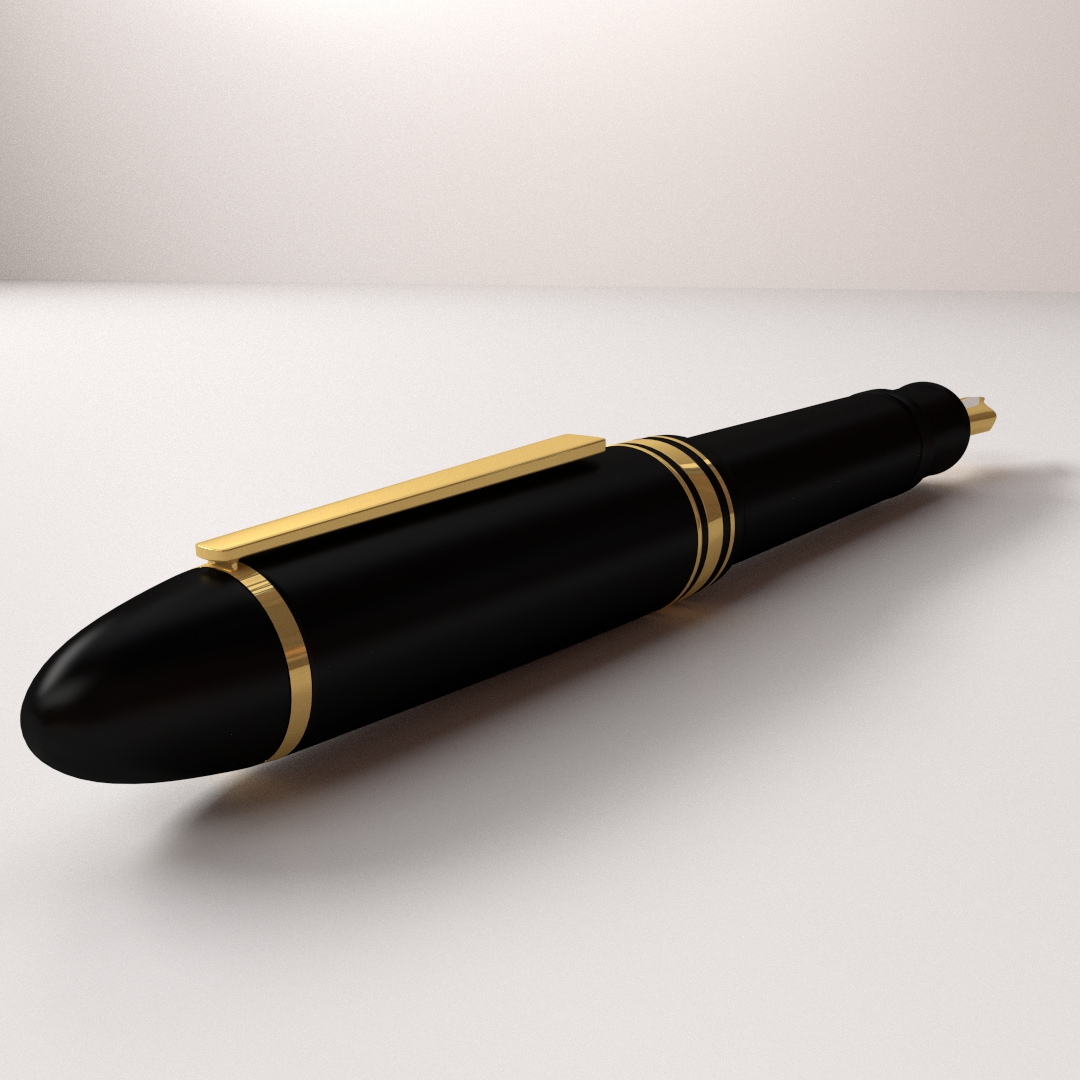 3d model fountain pen