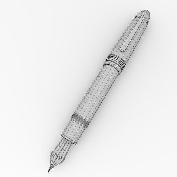 3d model fountain pen