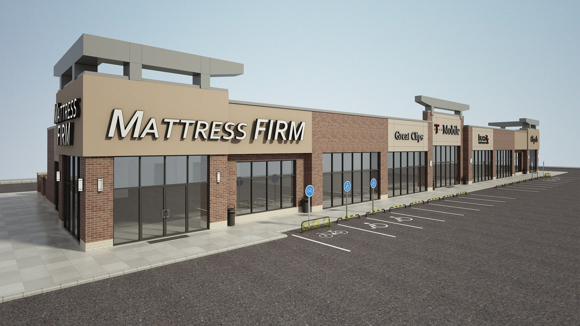 Retail Store Building Set 4 In 1 3D Model - TurboSquid 1976797
