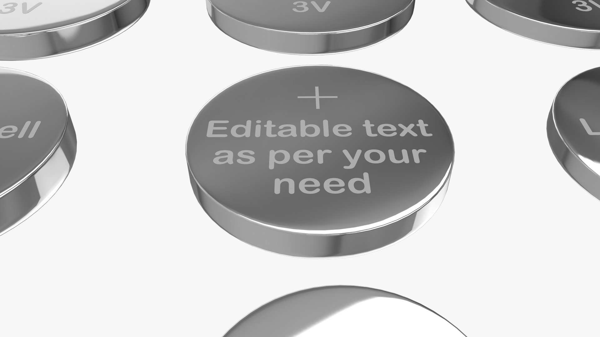 3D Model All Size Silver Oxide And Alkaline Battery Cells - TurboSquid ...