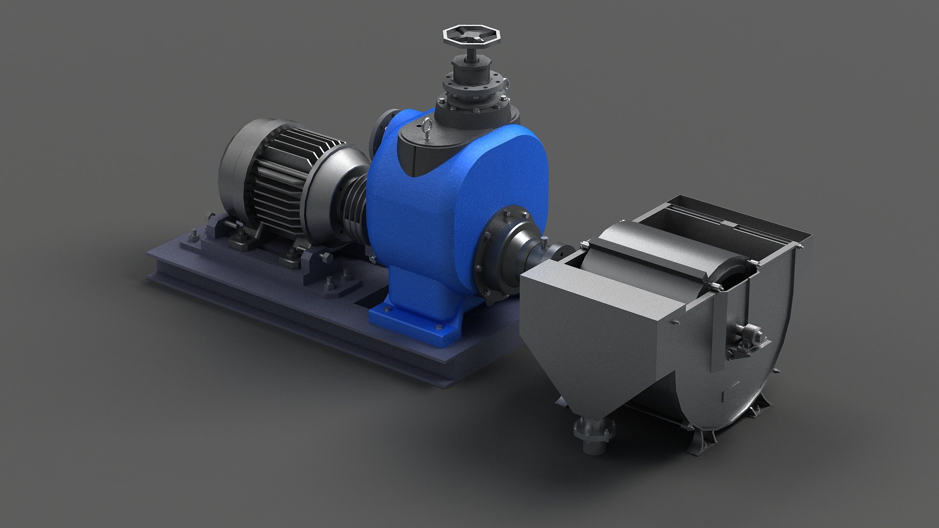 3D Pump Water Liquid Centrifugal Machine Industrial Heavy Motor ...