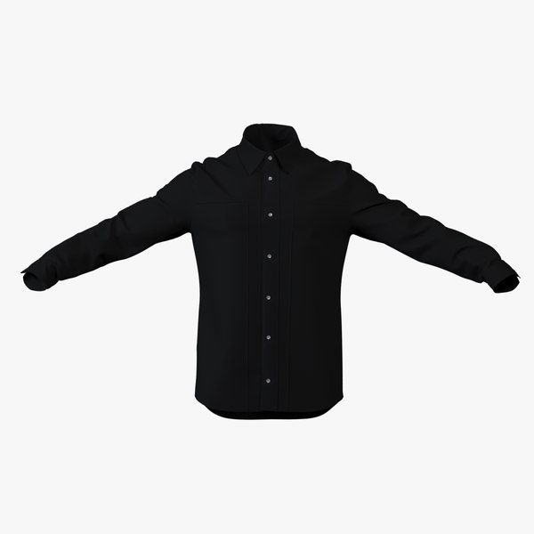 Long sleeved shirt 3D model - TurboSquid 2005236