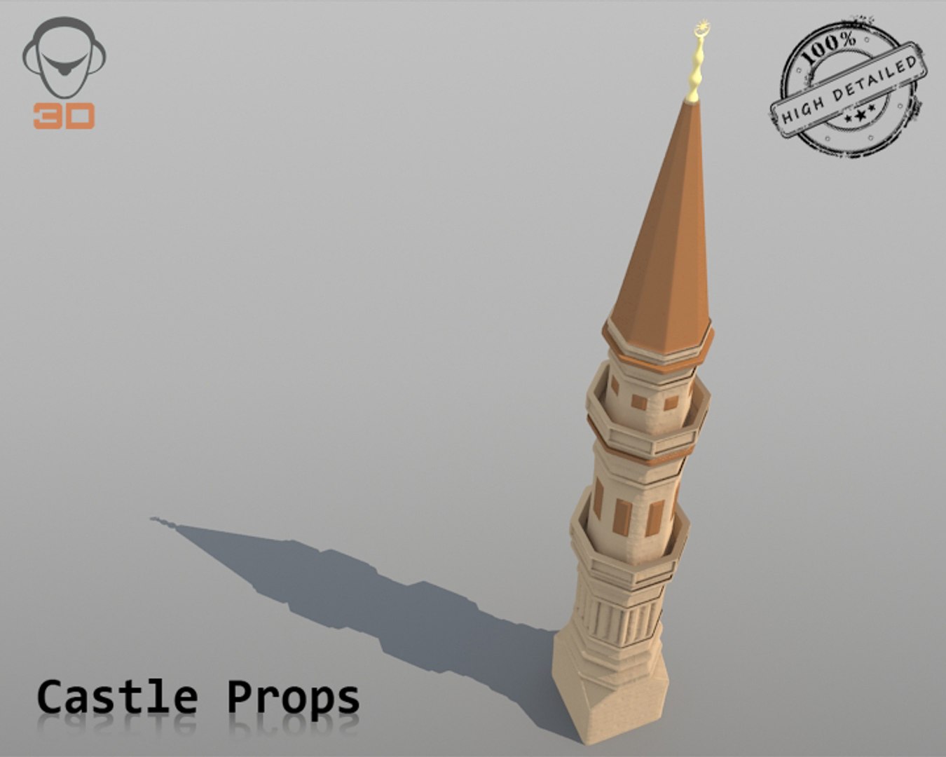 castle props 3d model