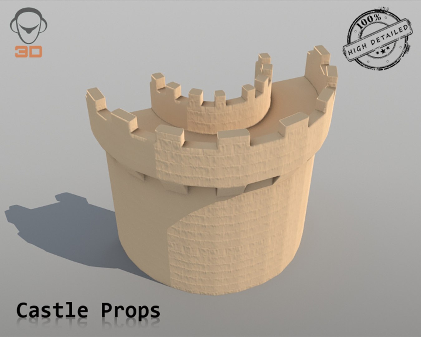 castle props 3d model