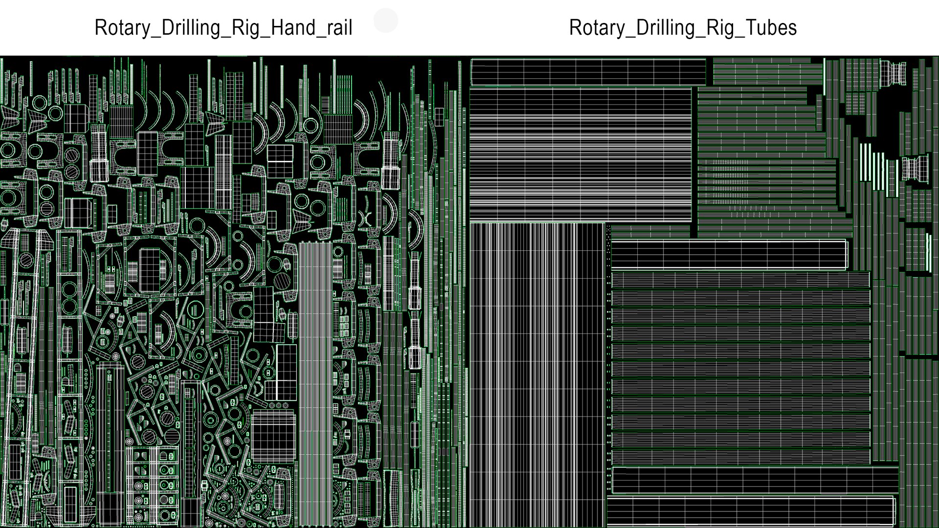 3D Rotary Drilling Rig UVW Only Model - TurboSquid 2515129