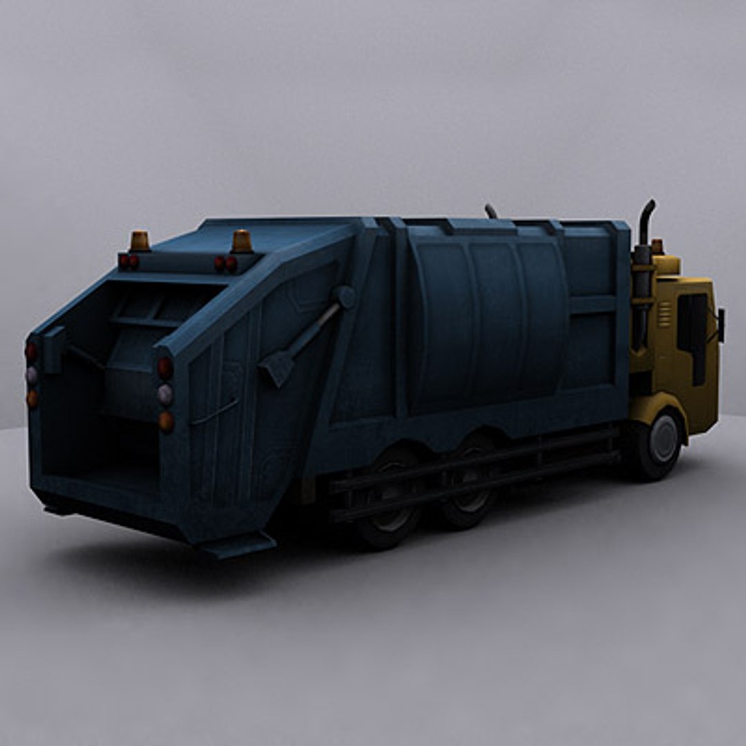 3d Ready Garbage Truck Model