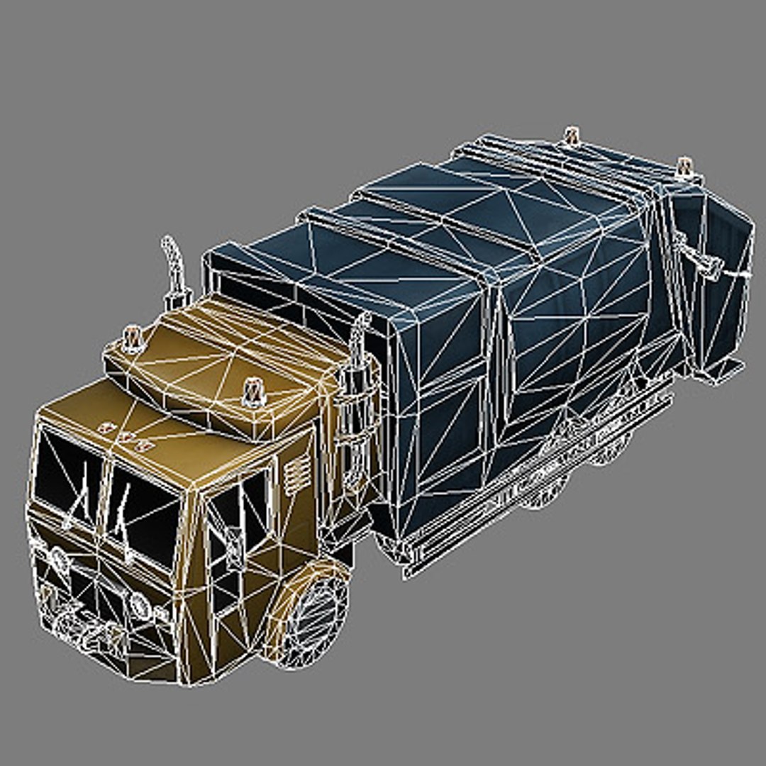 3d Ready Garbage Truck Model