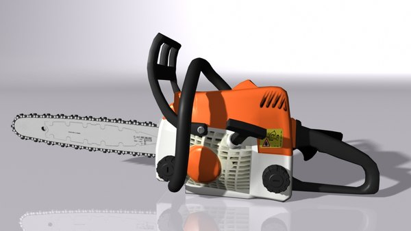 3D model saw chain chainsaw - TurboSquid 1221454