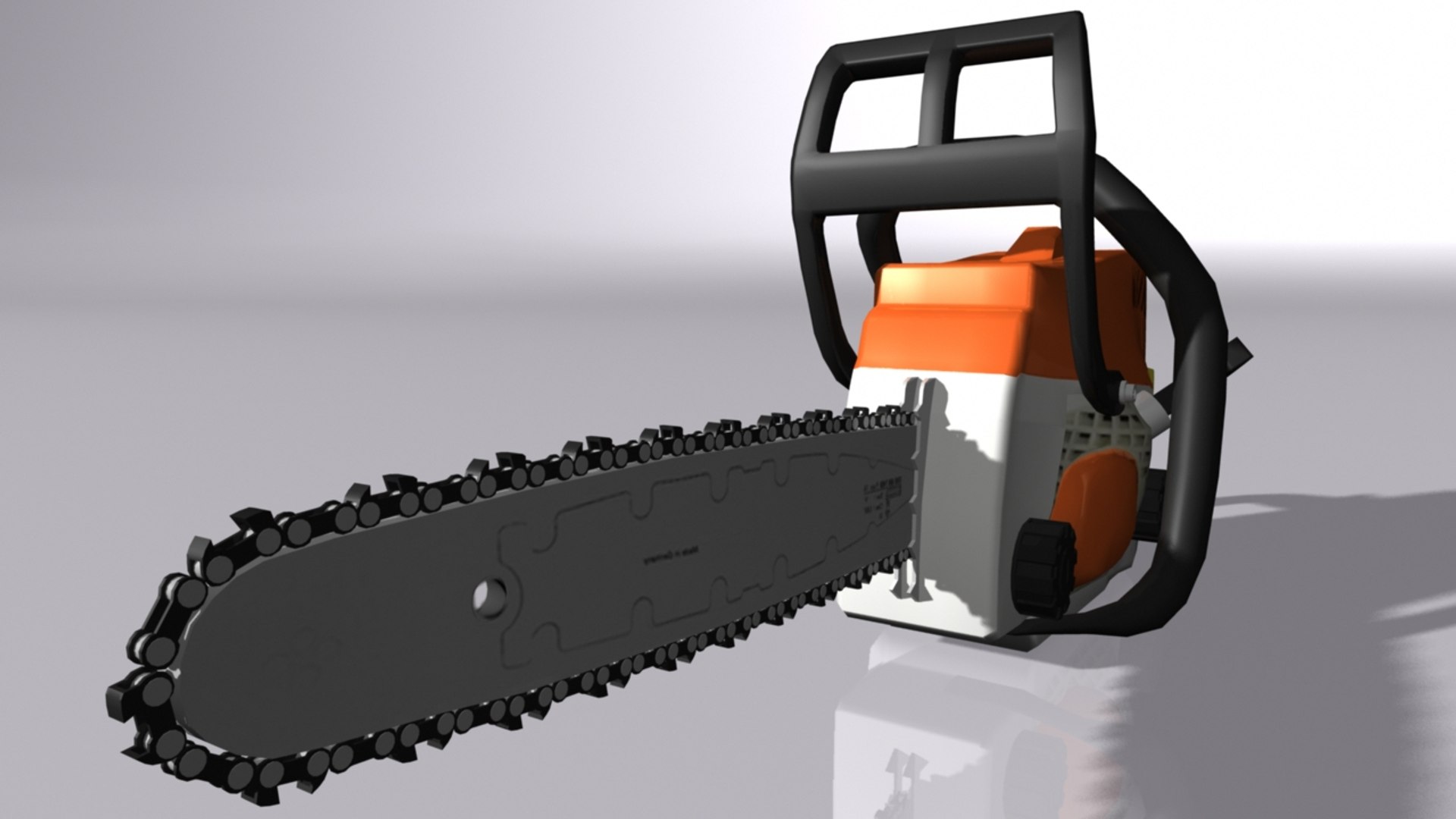 3D Model Saw Chain Chainsaw - TurboSquid 1221454