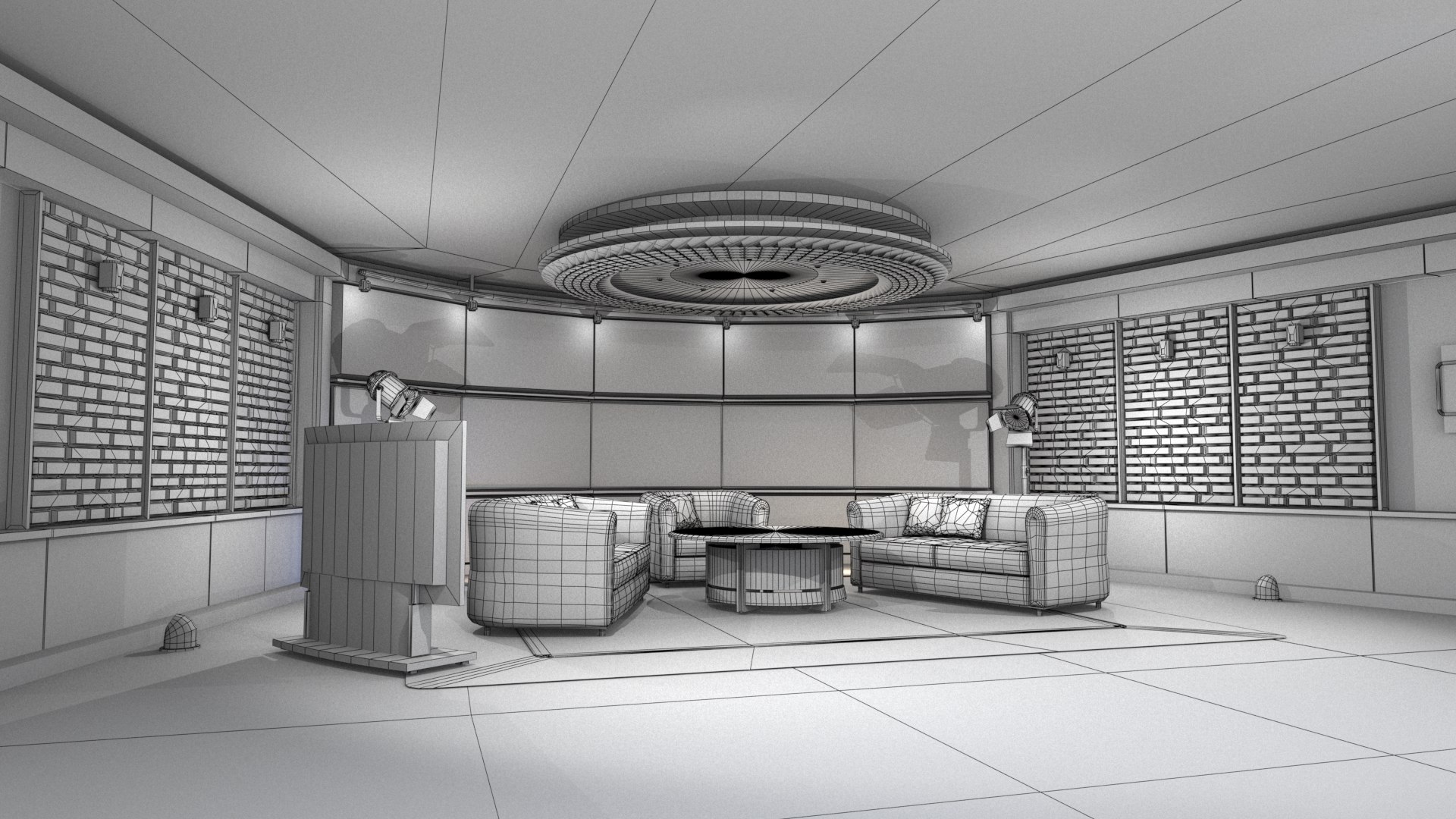 3D Virtual Set Studio - TurboSquid 1483291