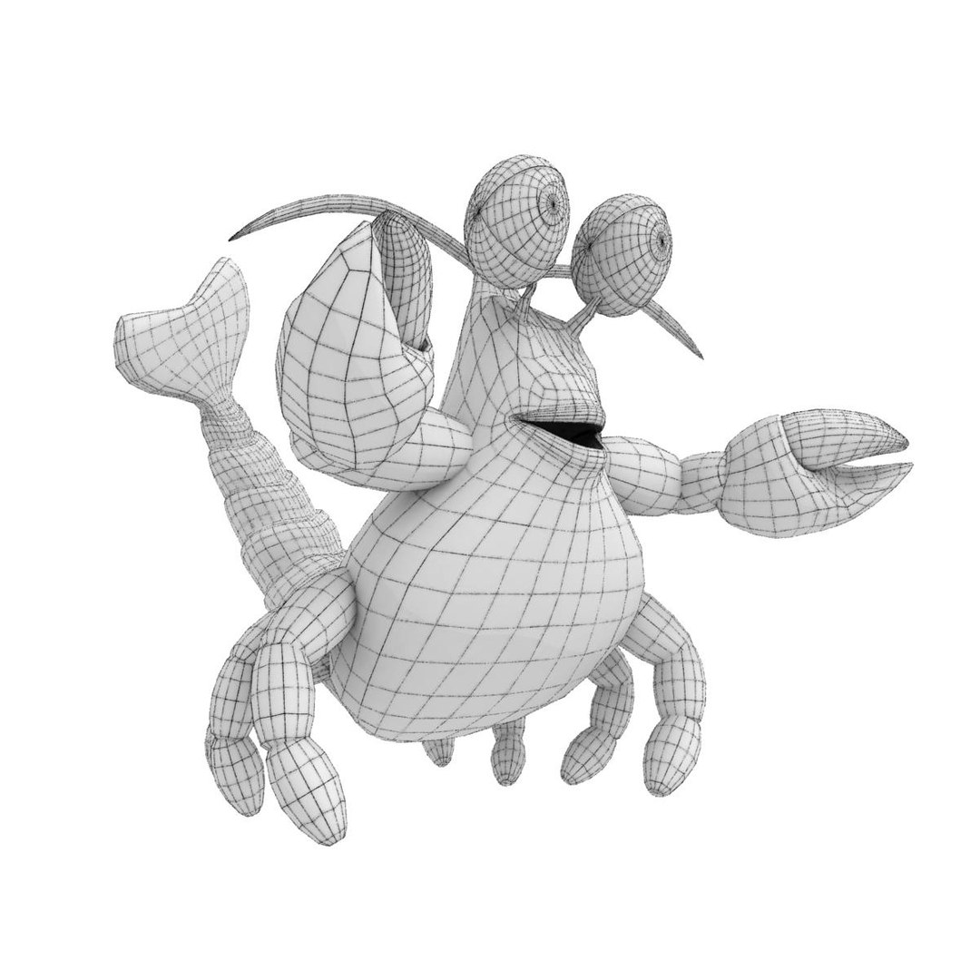 3d Model Lobster Animation
