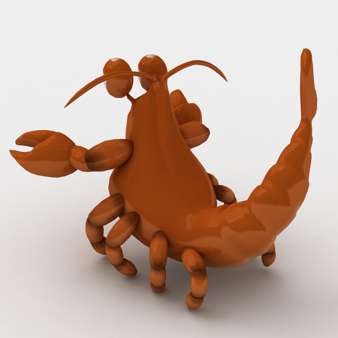 3d Model Lobster Animation