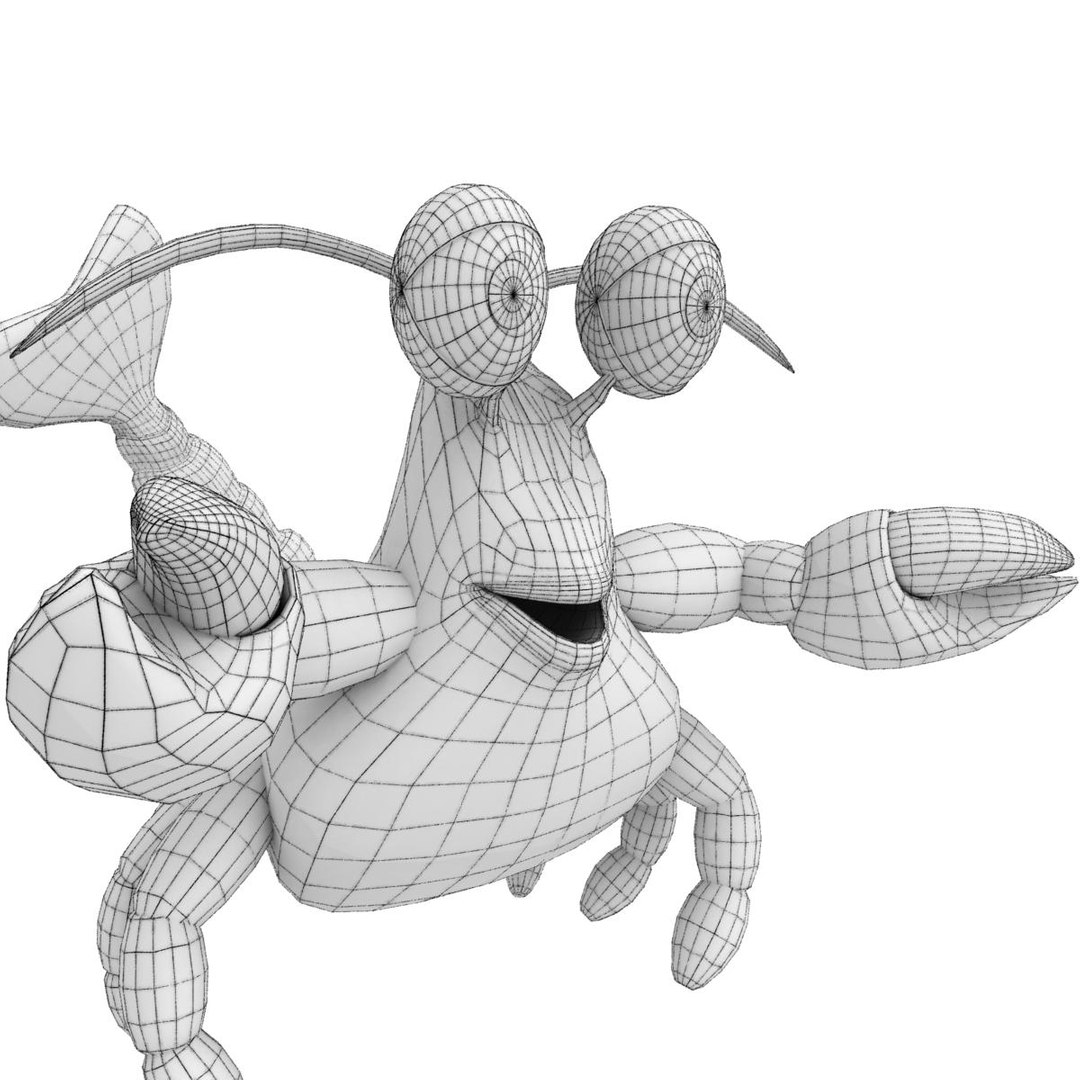 3d Model Lobster Animation