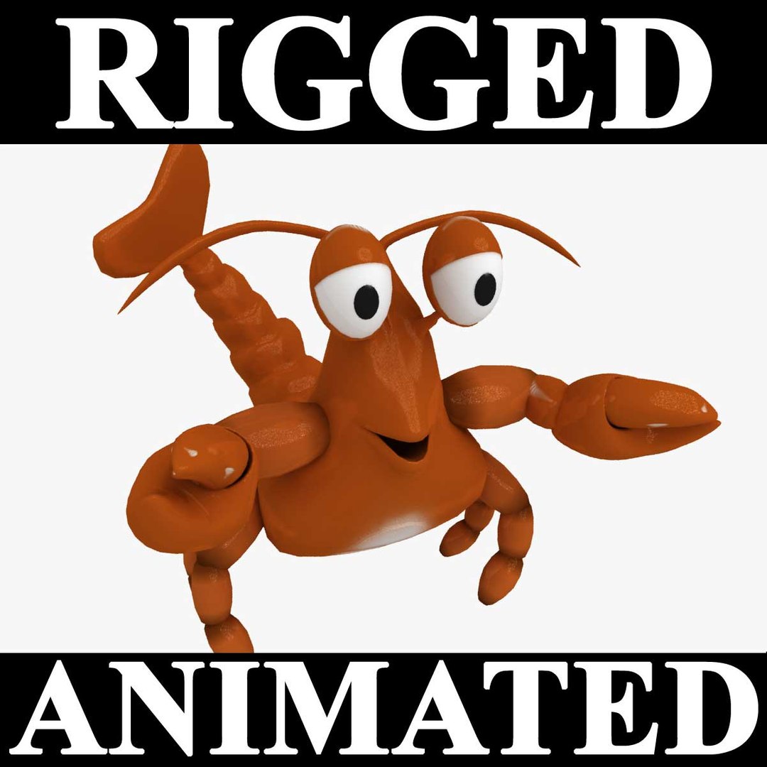 3d Model Lobster Animation