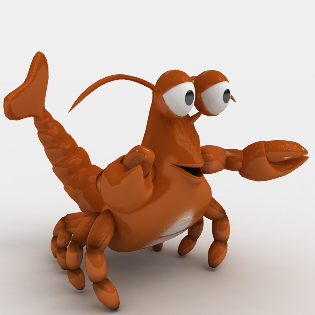 3d Model Lobster Animation