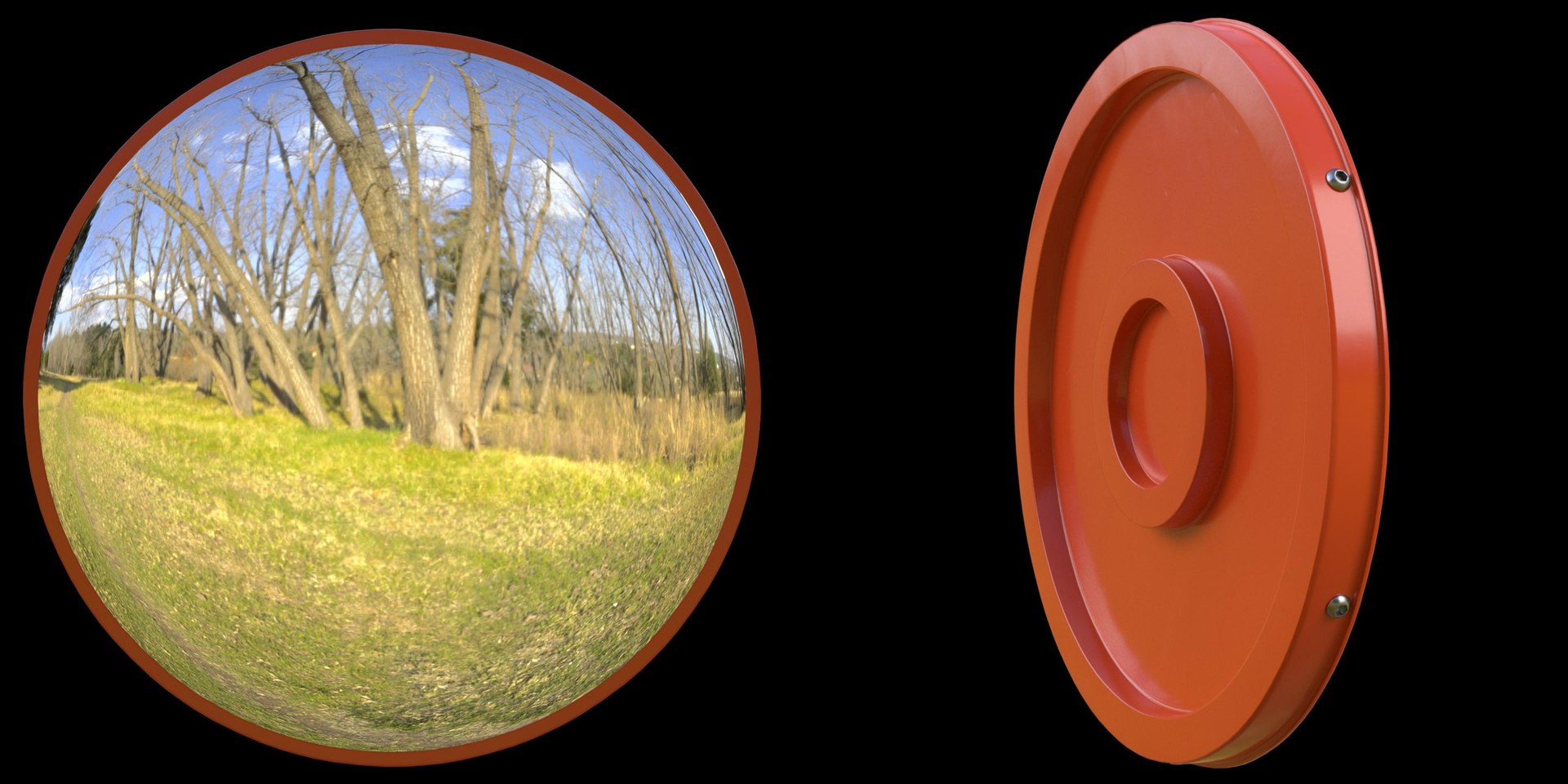 Blind Spot Traffic Mirror 1 Model - TurboSquid 2084010