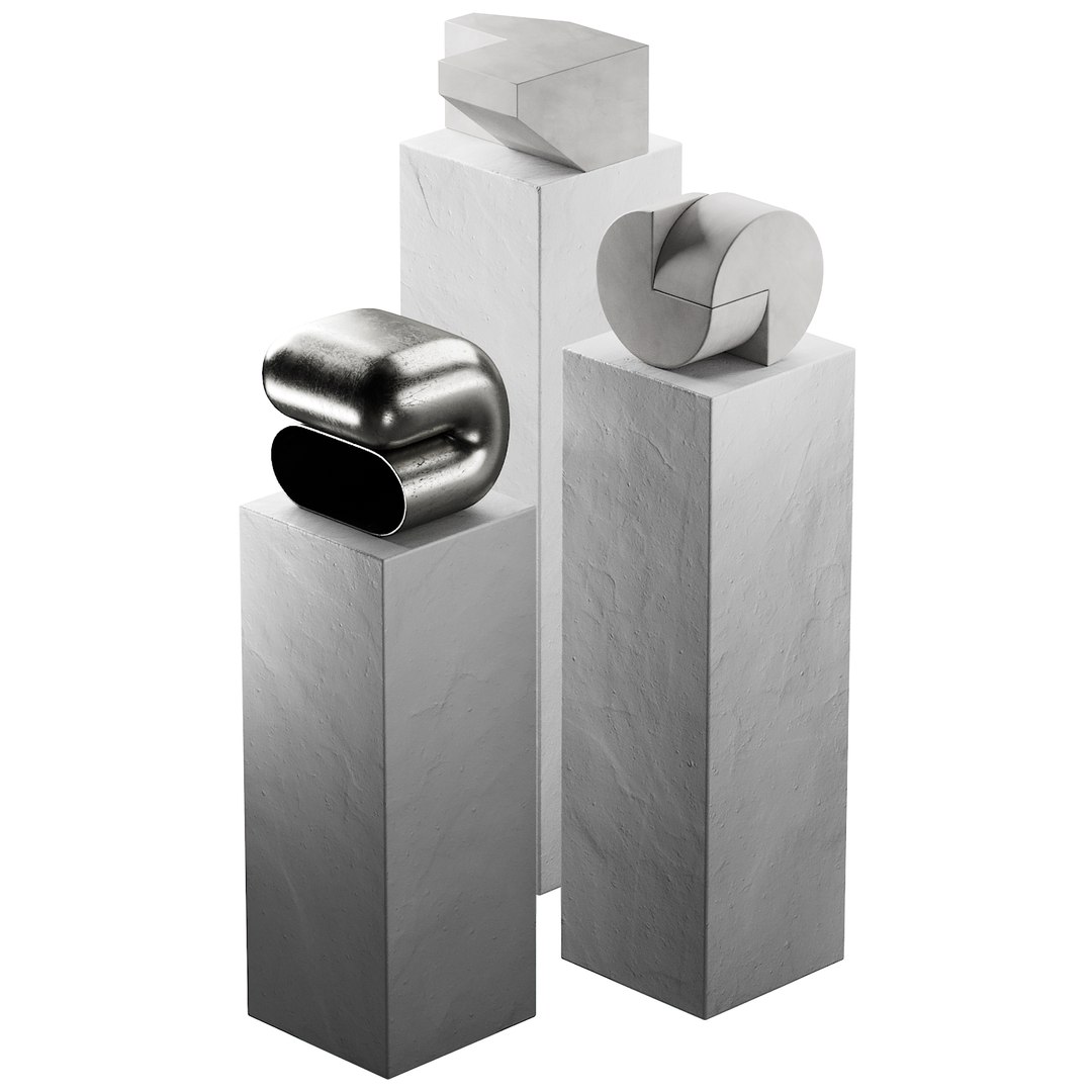 3D 287 interior sculptures 06 minimal art objects 02 model - TurboSquid ...