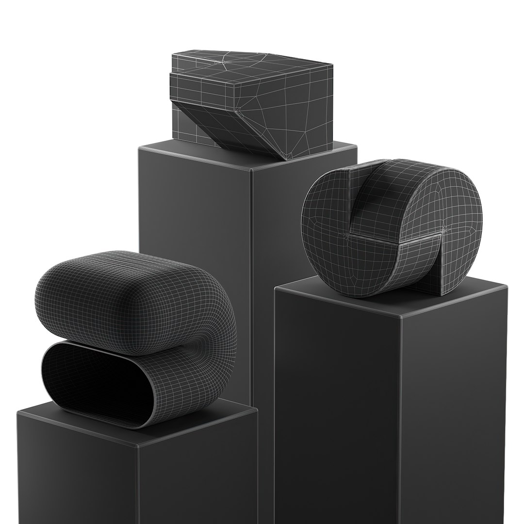 3D 287 interior sculptures 06 minimal art objects 02 model - TurboSquid ...