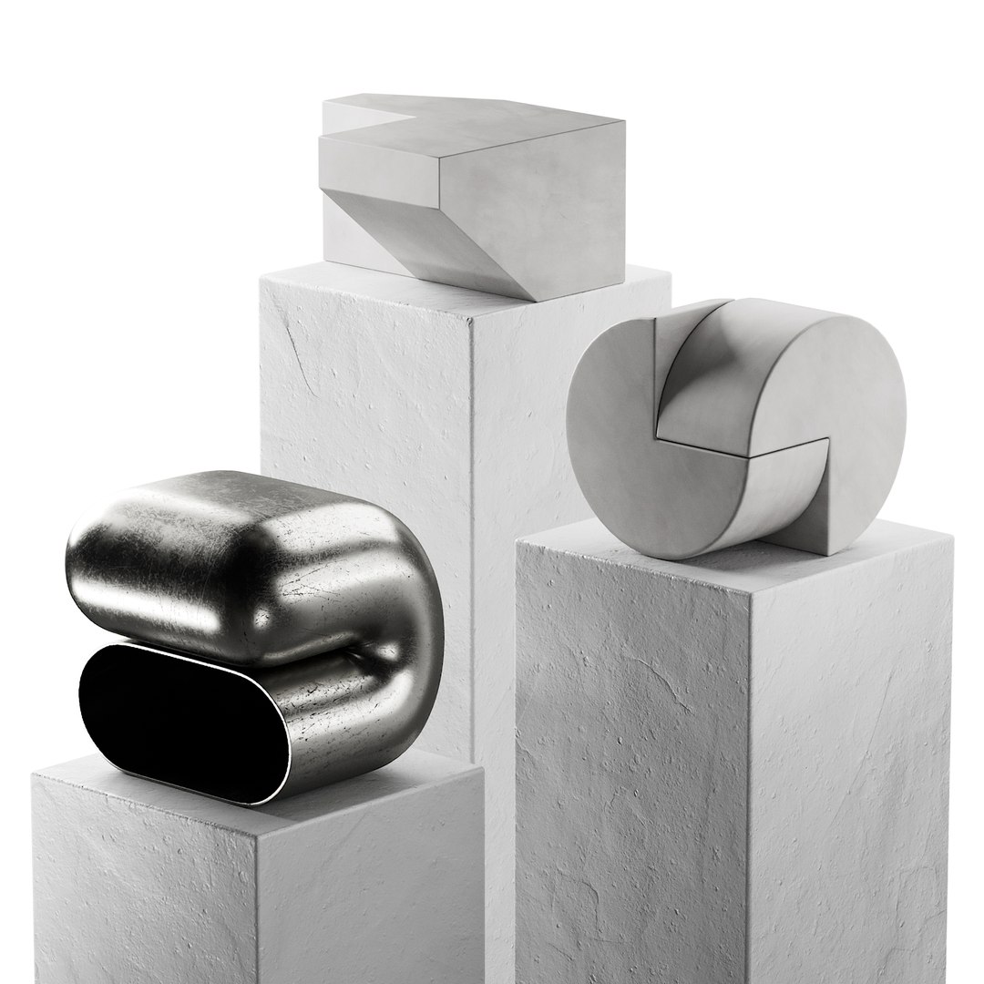 3D 287 interior sculptures 06 minimal art objects 02 model - TurboSquid ...