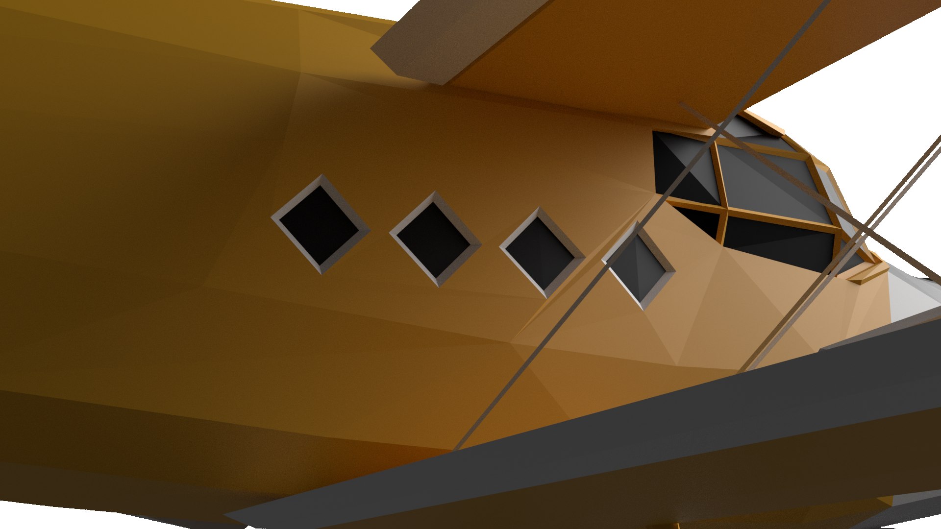 Lowpoly Biplane 3D Model - TurboSquid 2185140