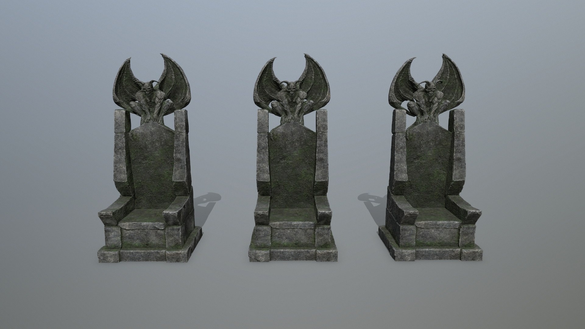3D Devil Stone Throne - TurboSquid 2269840