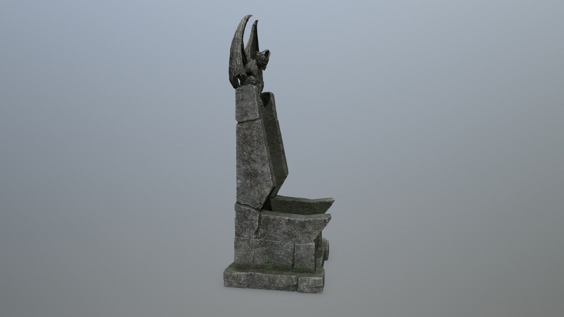 3D Devil Stone Throne - TurboSquid 2269840