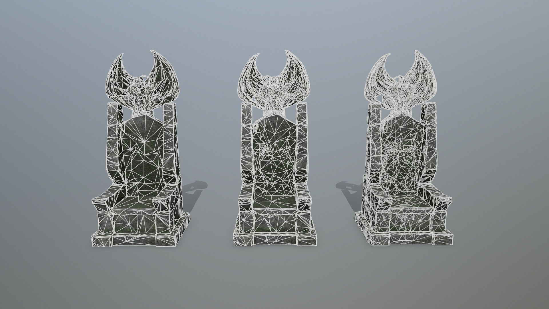 3D Devil Stone Throne - TurboSquid 2269840