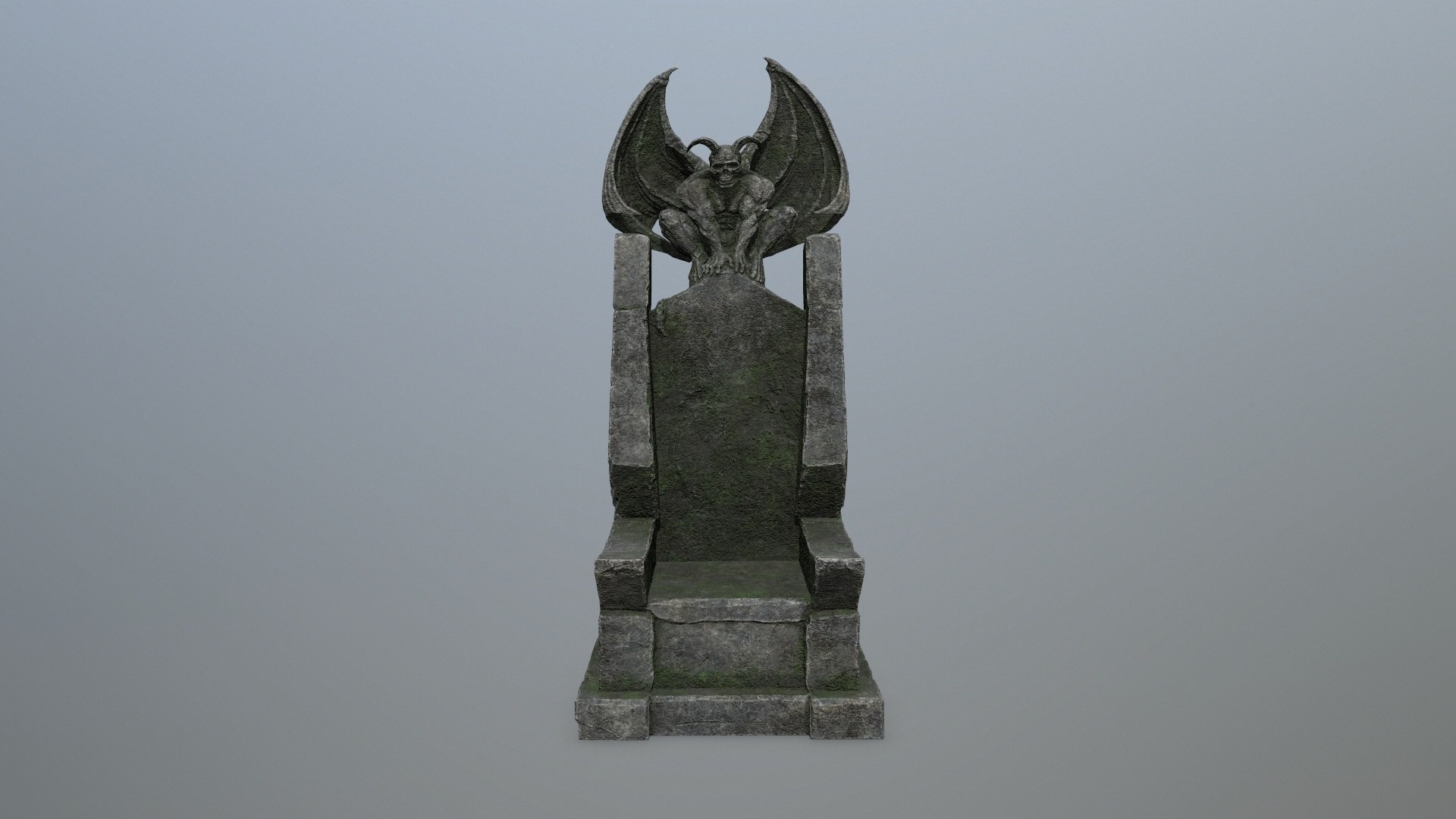 3D Devil Stone Throne - TurboSquid 2269840