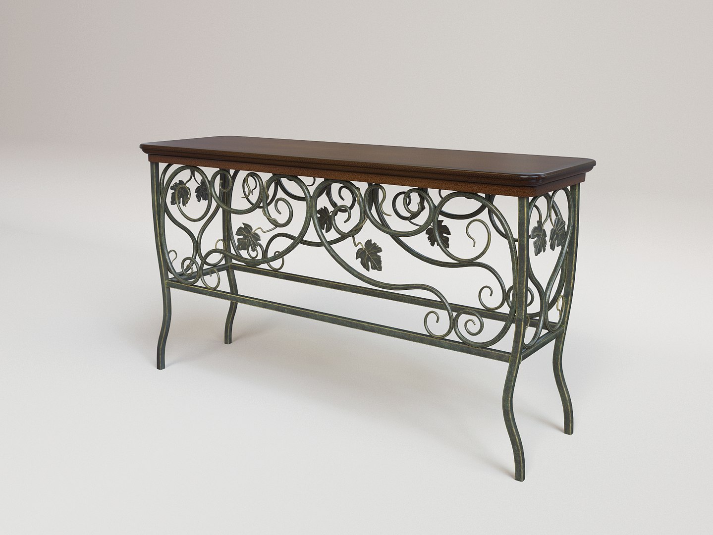 3d Model Of Wrought Iron Table