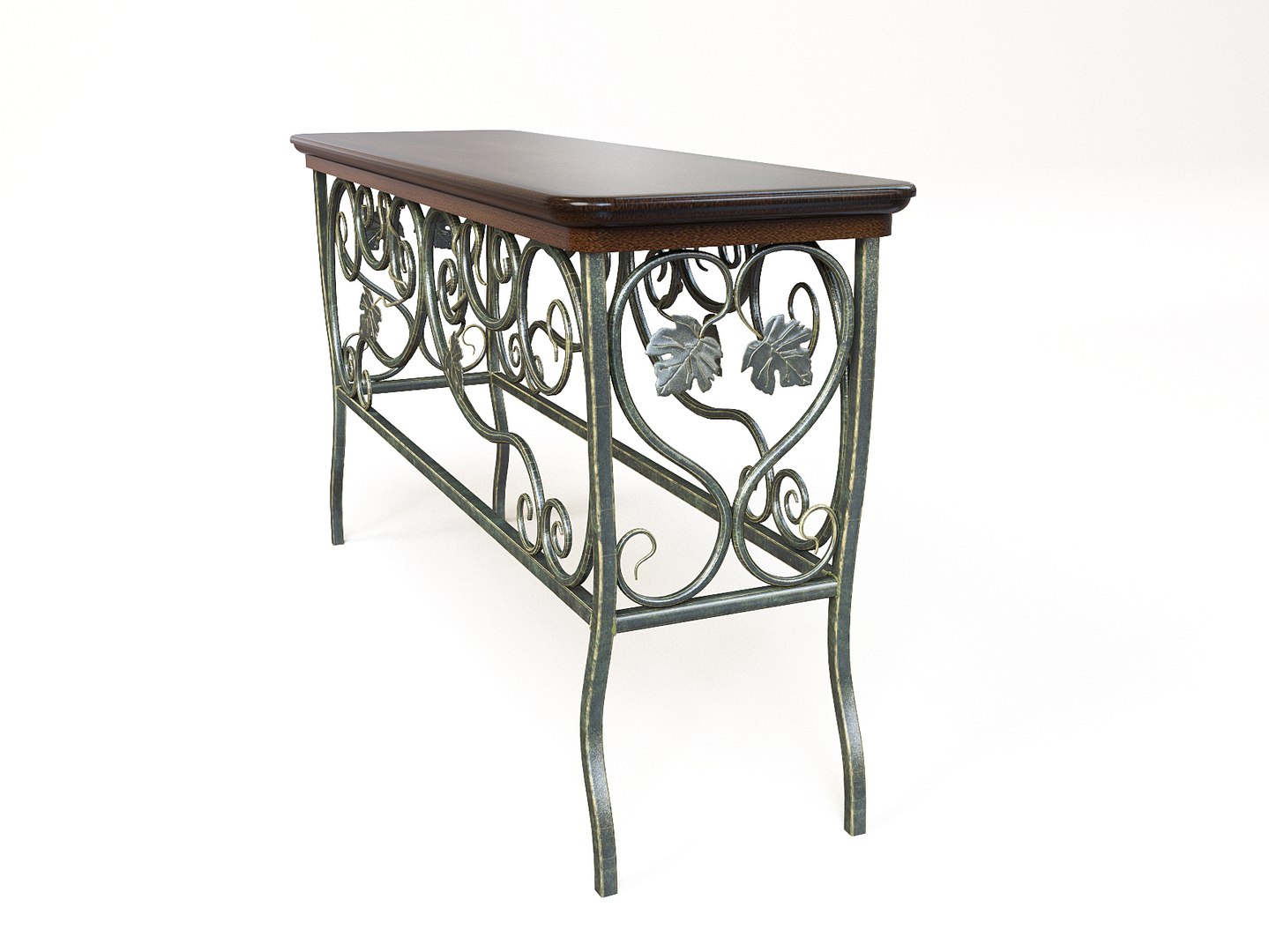 3d Model Of Wrought Iron Table