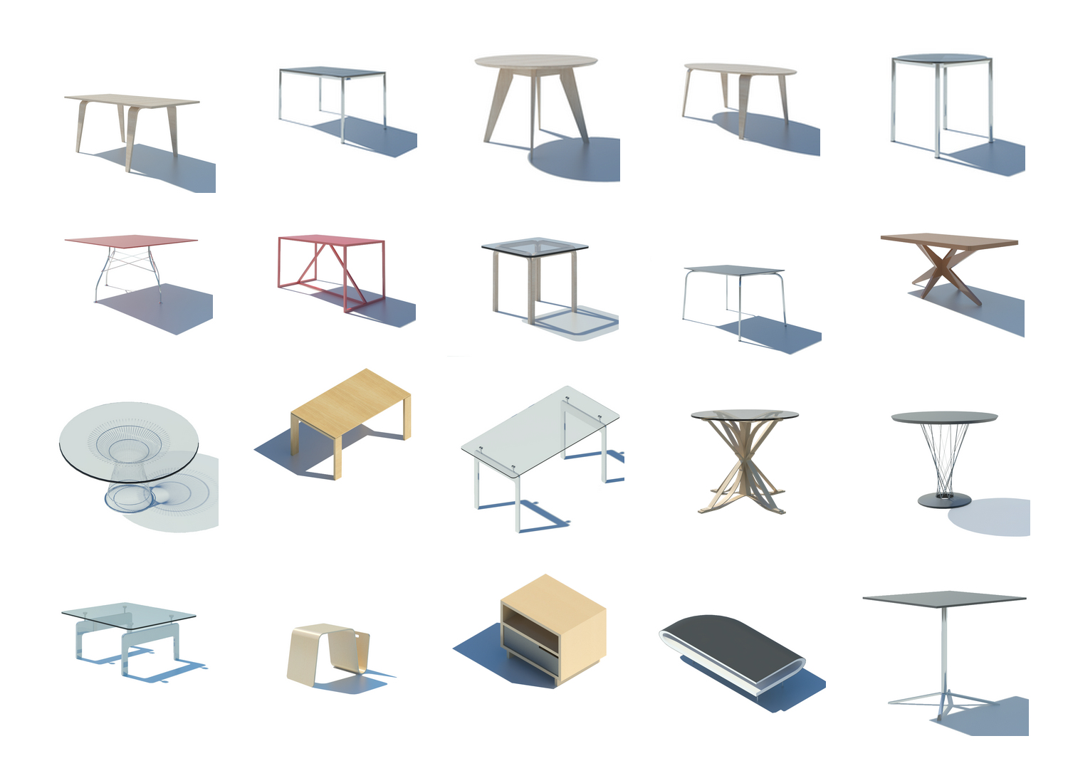 modelo 3d Paquete de muebles Revit - TurboSquid 750430