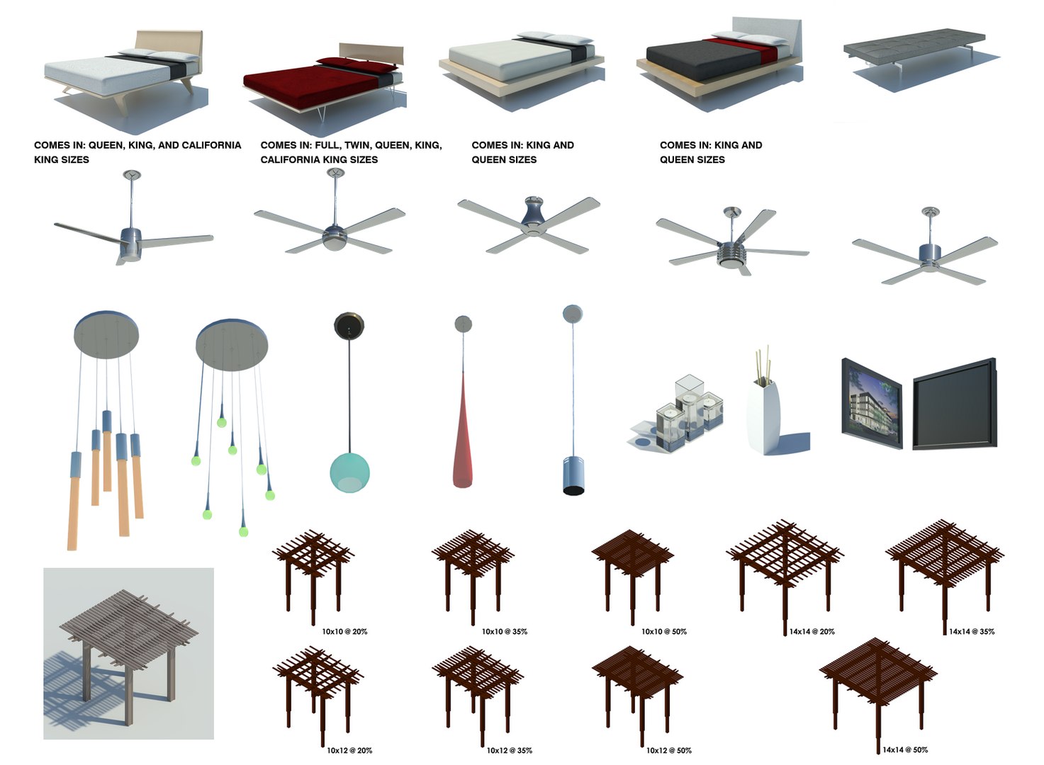 3d 3ds Revit Furniture Pack